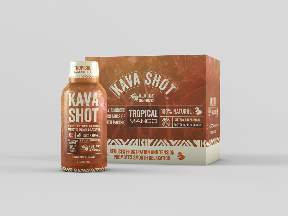 Root of Happiness KavaShot™ - 2oz Kava Beverage 500mg Kavalactones ...