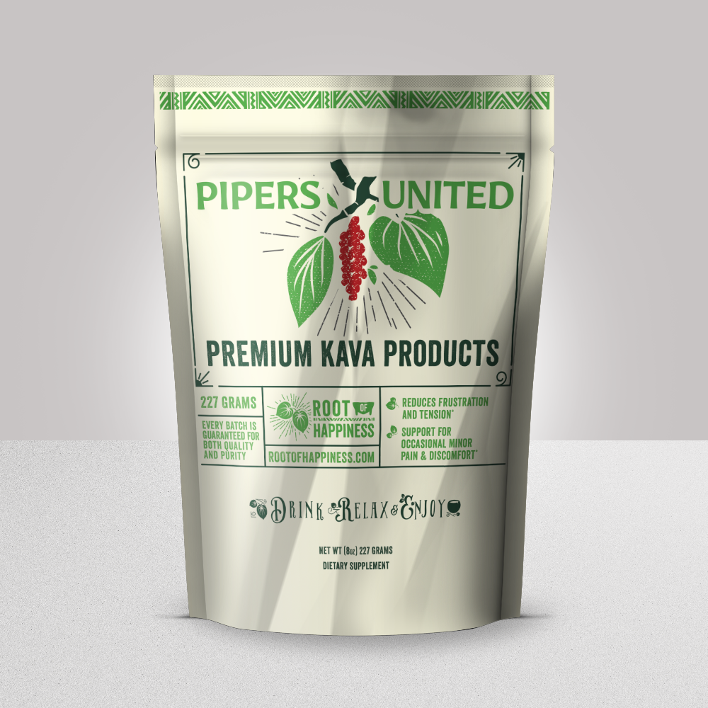 Pipers United™ Kava Powder - 227g – Root Of Happiness